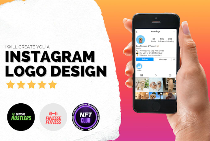 Create a logo design for your instagram account by Zypruzdesigns | Fiverr