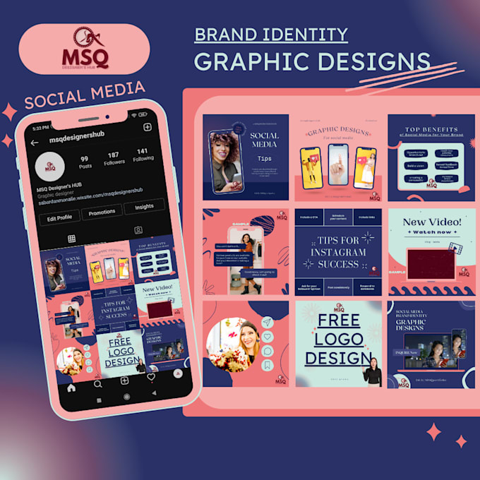 Create your brand identity instagram graphic design by Msqdesignershub ...