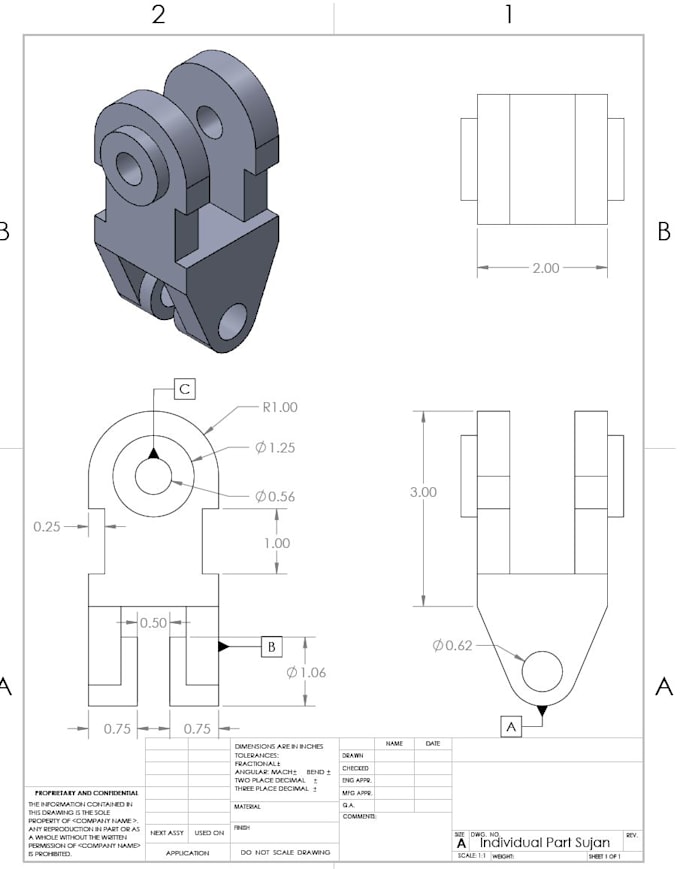 Design 3d,2d,cad models on solidworks by Sujan28 | Fiverr