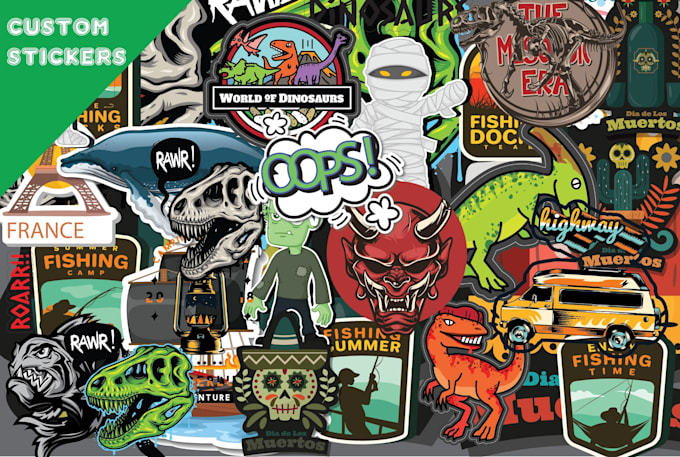 Create custom sticker design with commercial use by Chamo_creations ...