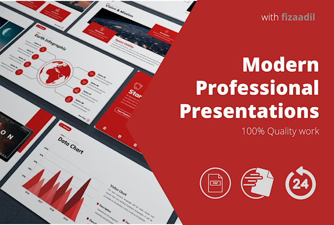 Make modern, professional business powerpoint presentation by Fizaadil ...