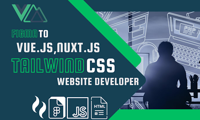 Create A Website Using Tailwind Css Nuxt Js Vue Js By Abouelhass Fiverr