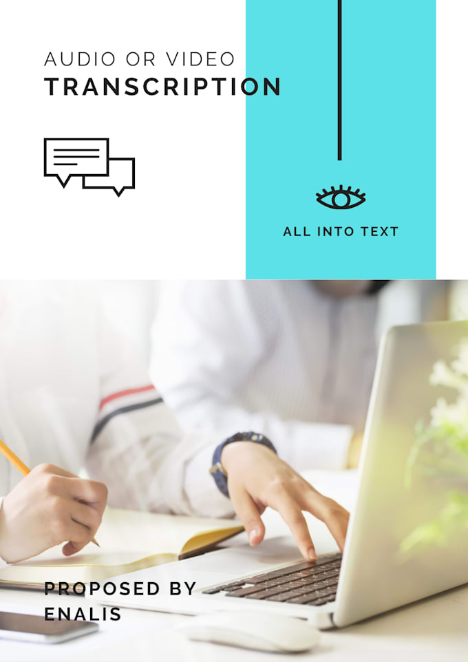 Transcript french audio or video into text by Enalis | Fiverr