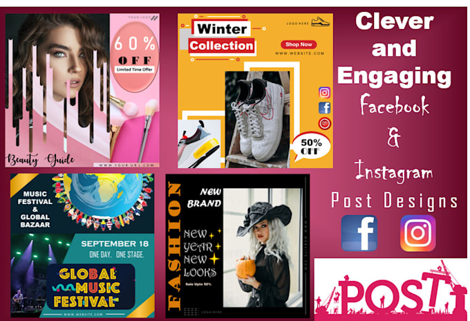 Design clever and engaging facebook and instagram posts by Hira_zaheer ...