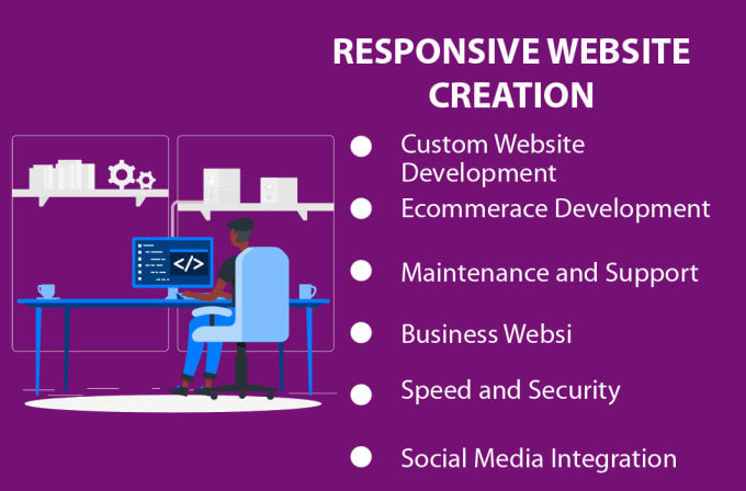 Create responsive websites in html css javascript, nodejs by ...