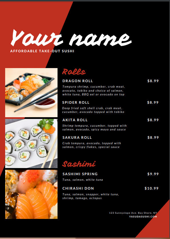 Design professional food menu and restaurant menu by Ahmedhassan698 ...