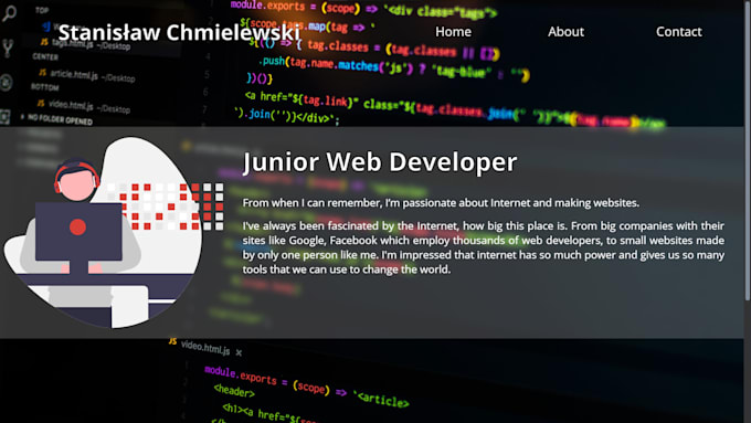Do Website In Html5 Css3 Javascript Es6 React Bootstrap By X Stanler X Fiverr