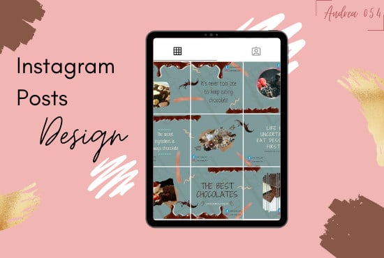 Design amazing posts for your instagram feed by Andrea054 | Fiverr