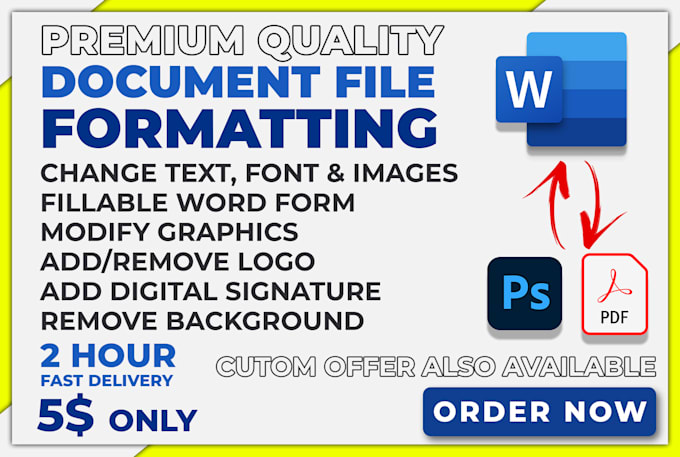 Do document formatting with word to pdf by Ppdesigner | Fiverr