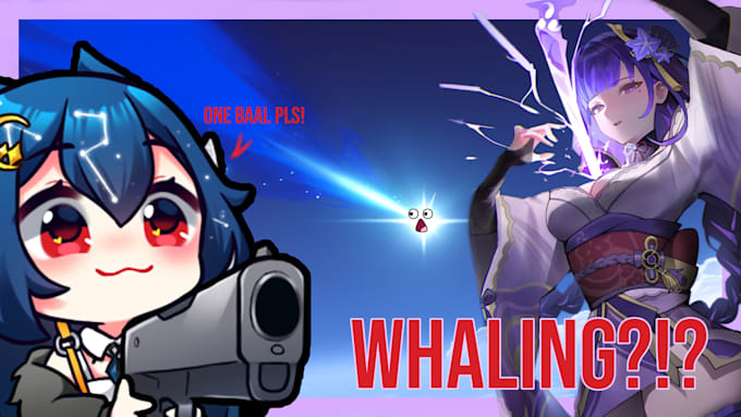 Make you a custom genshin impact thumbnail by Chiginebomi | Fiverr