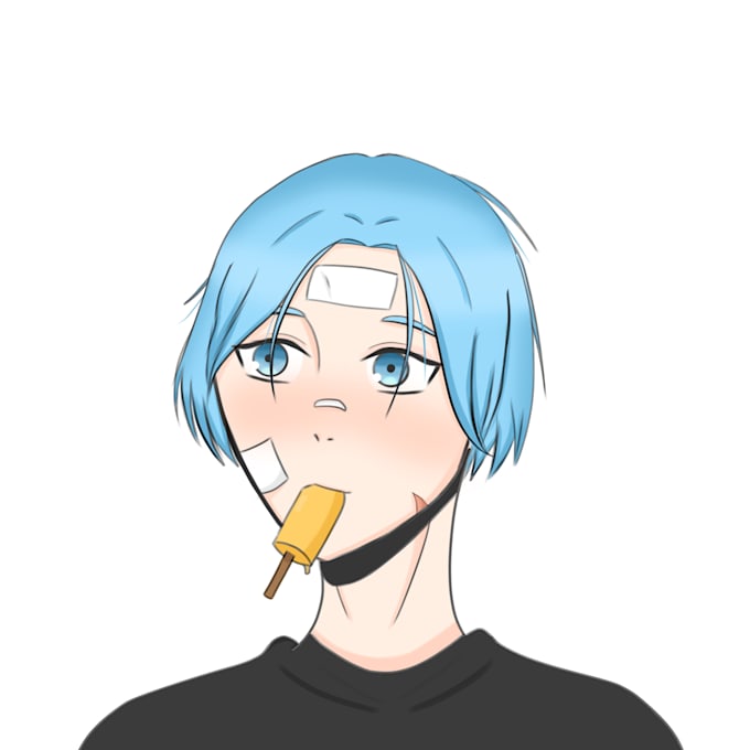 Draw your character digitally anime style by Cheosan | Fiverr