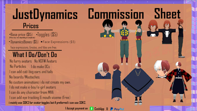 Make you a mha vrchat model by Justdynamicss | Fiverr