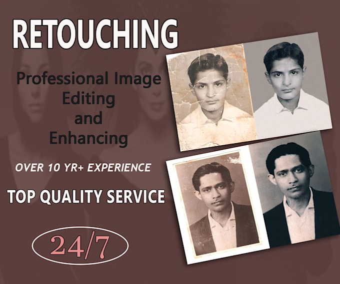 Do restoration, repairing, editing works by Hashankv | Fiverr