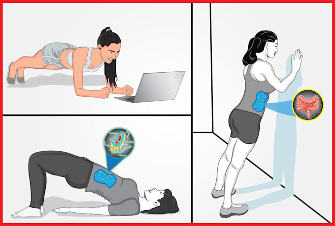 Draw vector line art storyboard illustration for facebook ads by Line ...