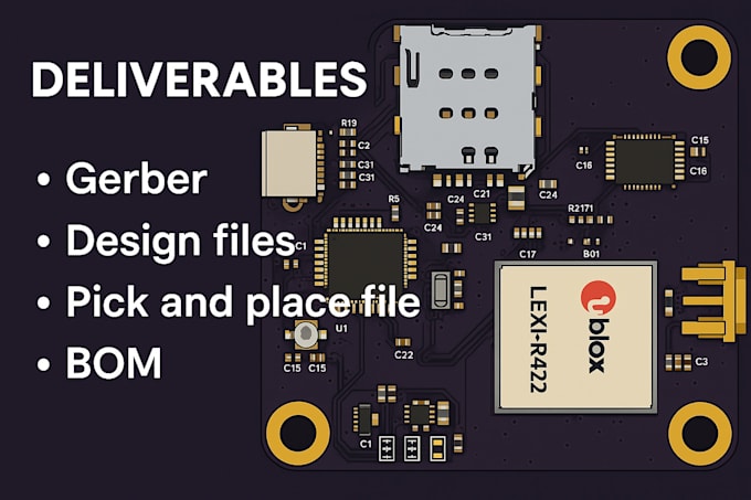 Design pcb and enclosure using eagle fusion360 easyeda by Ibnmusty | Fiverr