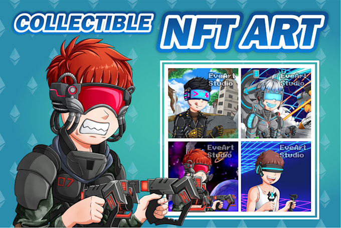 Create custom nft art, pfp nft, anime nft, nft collection by ...