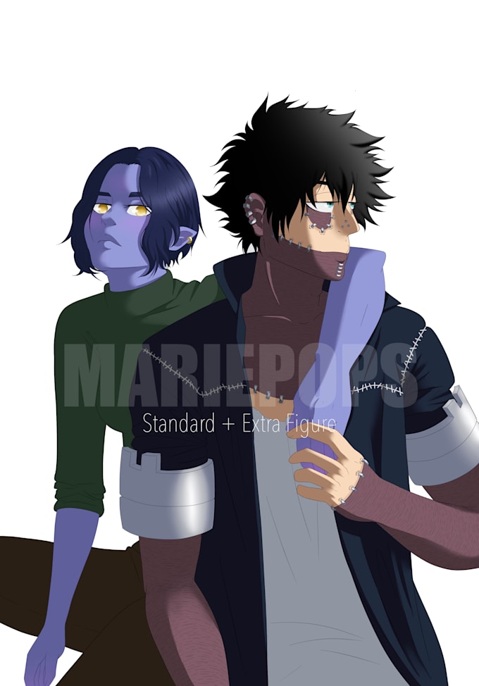 Create your oc own character in any anime or manga by Mariepops | Fiverr