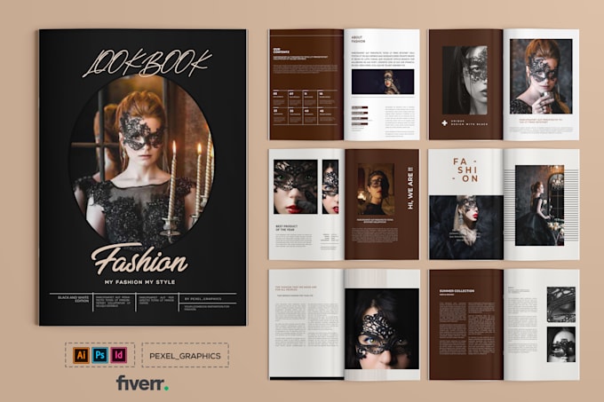 Design a stunning catalog, lookbook, brochure for your brand by Pexel ...