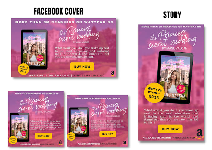 Design book promotion banners for you by Paulamanu | Fiverr