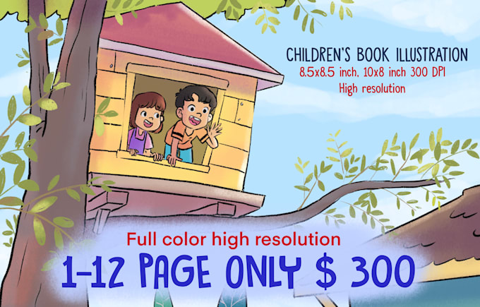 Special drawing children book with my style by Katakutair | Fiverr
