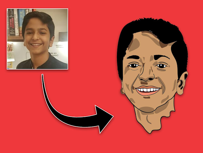 Convert your face portraits into vector arts by Aryamukherjee__ | Fiverr