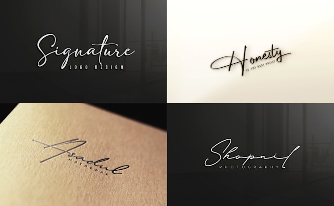 Design high quality signature, handwritten, script logo design by ...