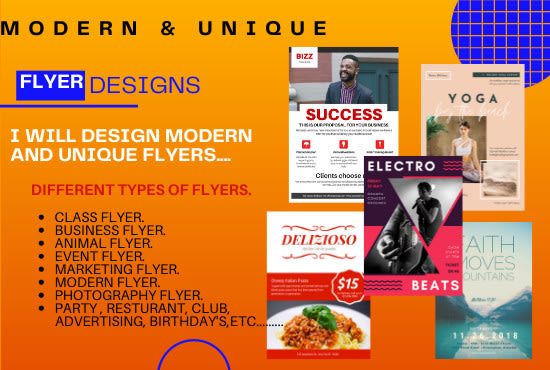 Design different types of modern and unique flyers by Sonalgupta410 ...