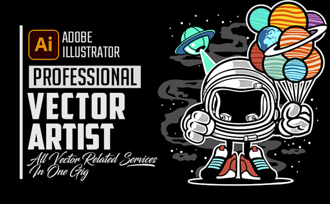 Design custom vector illustration, vector tracing and mockup by ...