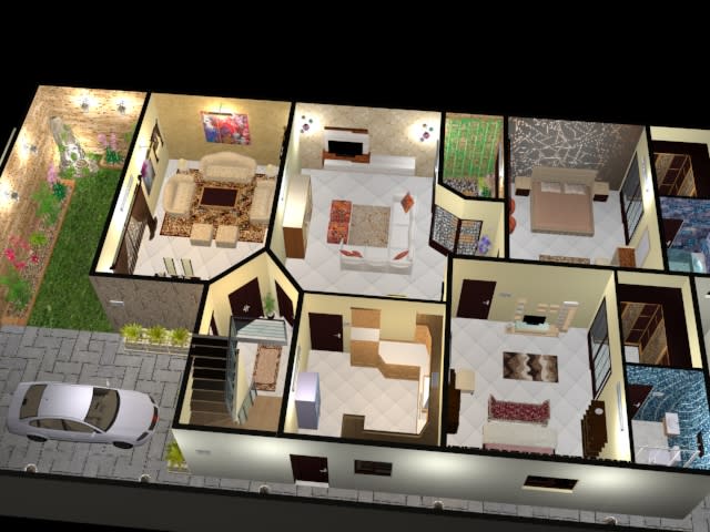 Design 3d floor plan in 3ds max by Mehak076 | Fiverr