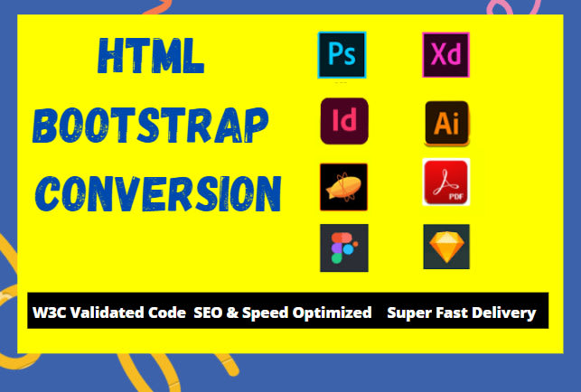 Convert psd to html bootstrap responsive website by Kashaf_coder | Fiverr