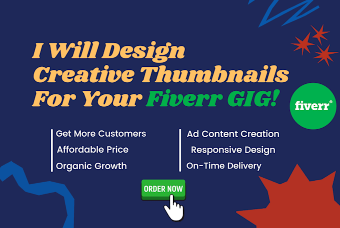 Make creative fiverr gig image, thumbnail by Talha_tribe | Fiverr