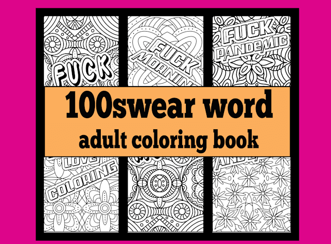 swear words adult coloring book
