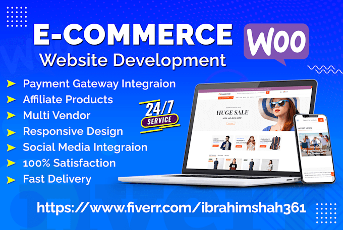 Design and develop responsive woocommerce wordpress website by Ibrahimshah361 | Fiverr