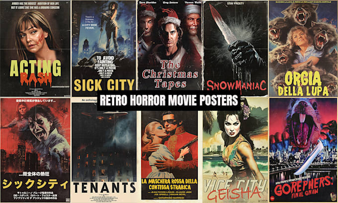 Create horror movie posters for you by Dgrahamart | Fiverr