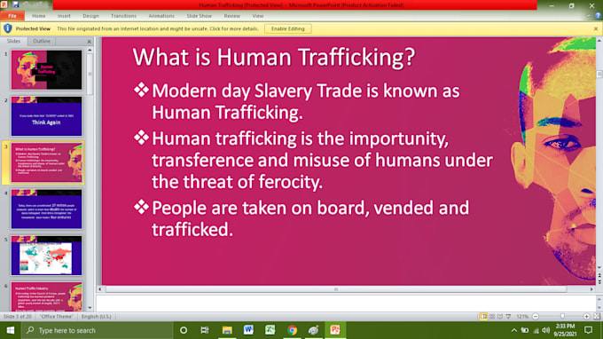 Provide formal and attractive powerpoint presentable slides by ...