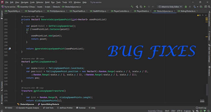 Fix unity bugs and build errors by Hasnad | Fiverr
