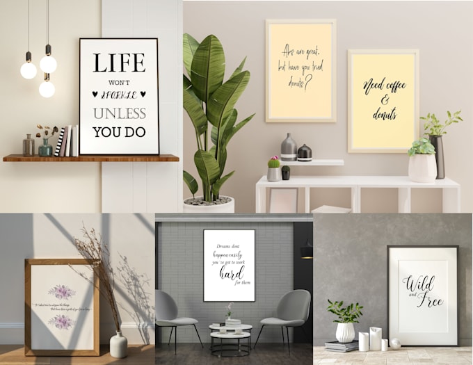 Design minimalist, inspirational, typography, quotes poster by ...