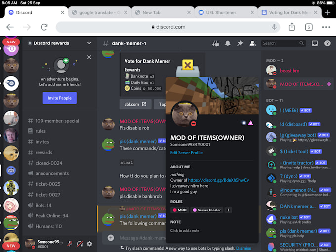 Make a really good discord server for you by Someone9934five | Fiverr