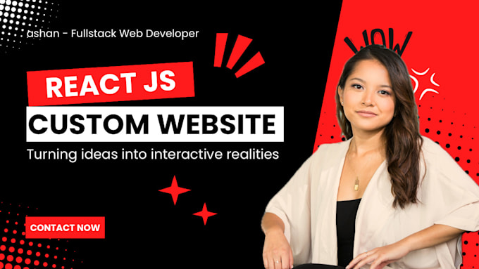 Build a custom full stack website with reactjs and nodejs by Ashan_isuru | Fiverr