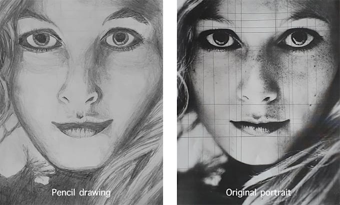 Draw pencil drawing from a photo by Vesnalamovsek | Fiverr