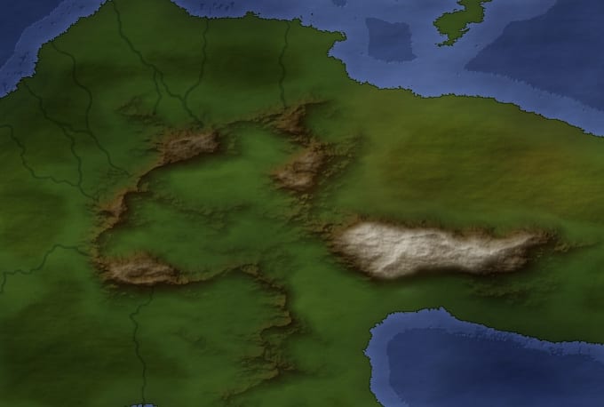 Create an atlas style fantasy map by Nlfischer | Fiverr