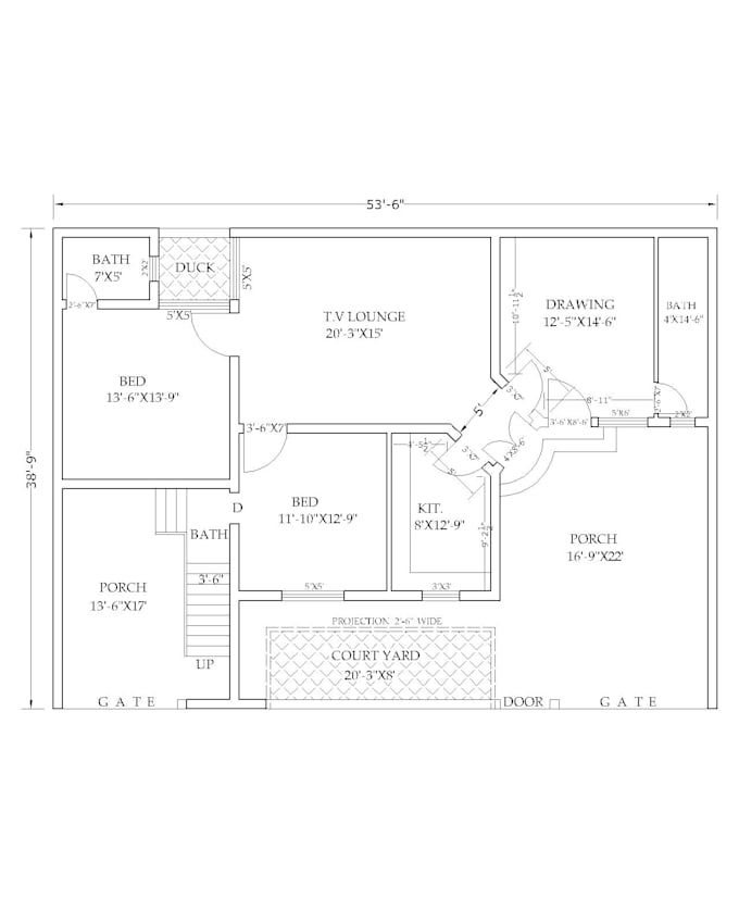 Architect, draftsman for house plan, 2d floor plan by Dubaidesignview ...