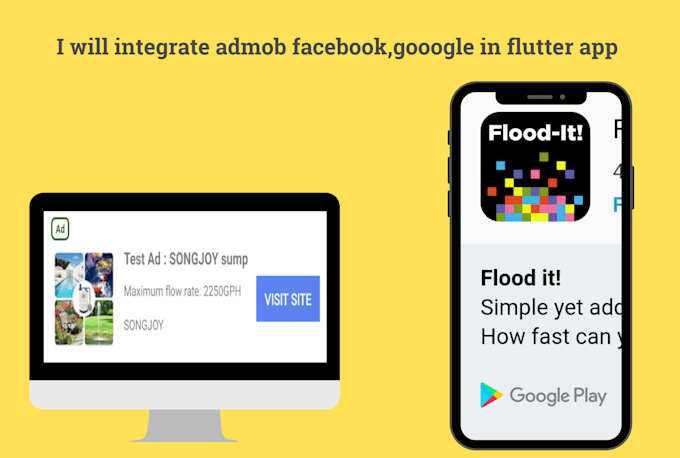 Integrate admob, facebook,gooogle ads in flutter app by Mrkhoaa | Fiverr