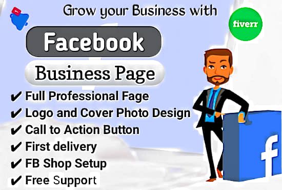 Do facebook page creation, page setup, logo and cover design by ...