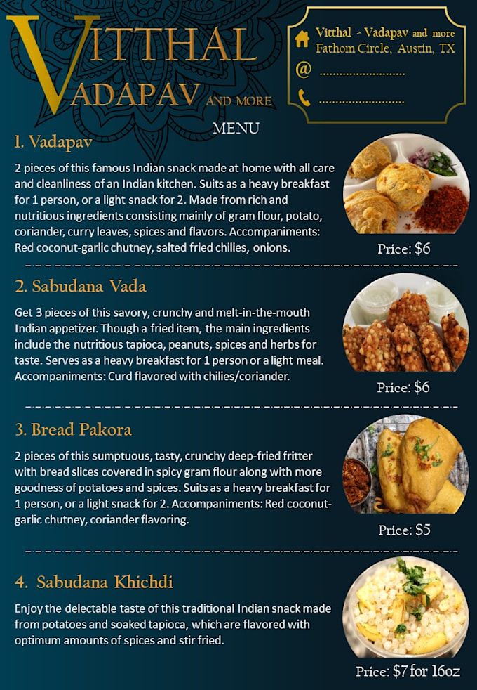 Create the most beautiful menu cards by Logo_and_slogan | Fiverr