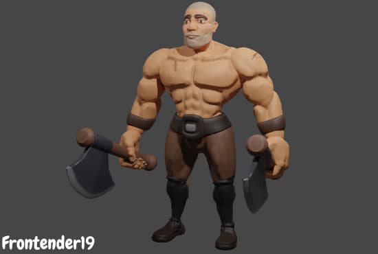 Create game ready stylized 3d characters by Frontender19 | Fiverr