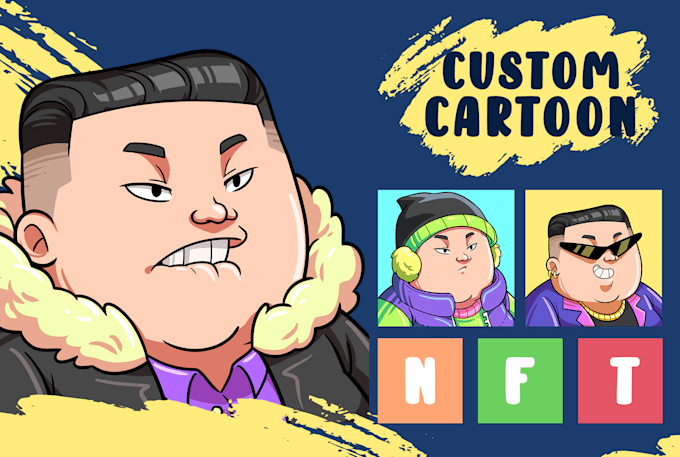 Turn your picture into nft art cartoon style for your collections by ...