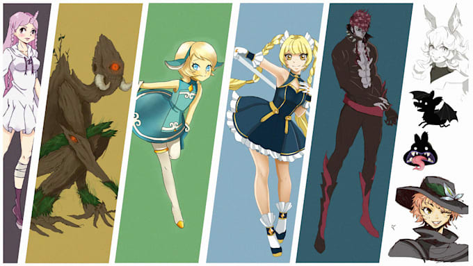 Character design concept art for your game by Beyzaerg | Fiverr