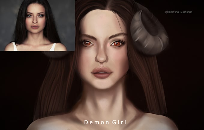 Create your fantasy realistic portrait by Himashag | Fiverr