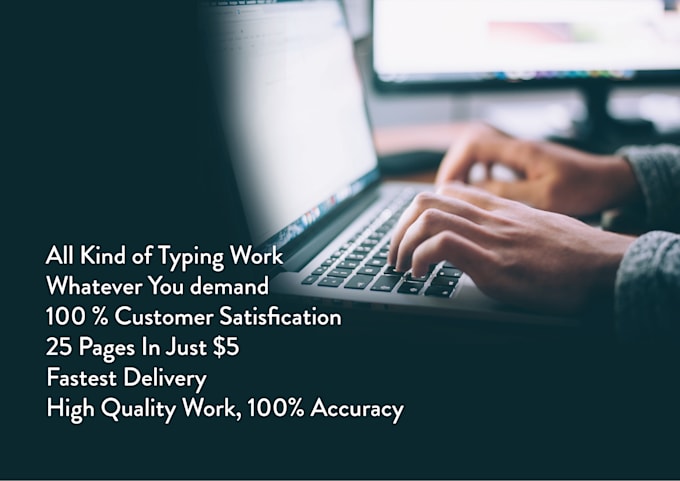 Do all your typing work within 24 hours by Martinlukmanto | Fiverr